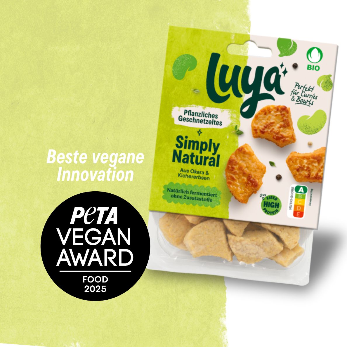 Luya gewinnt PETA Vegan Food Award – be-advanced AG